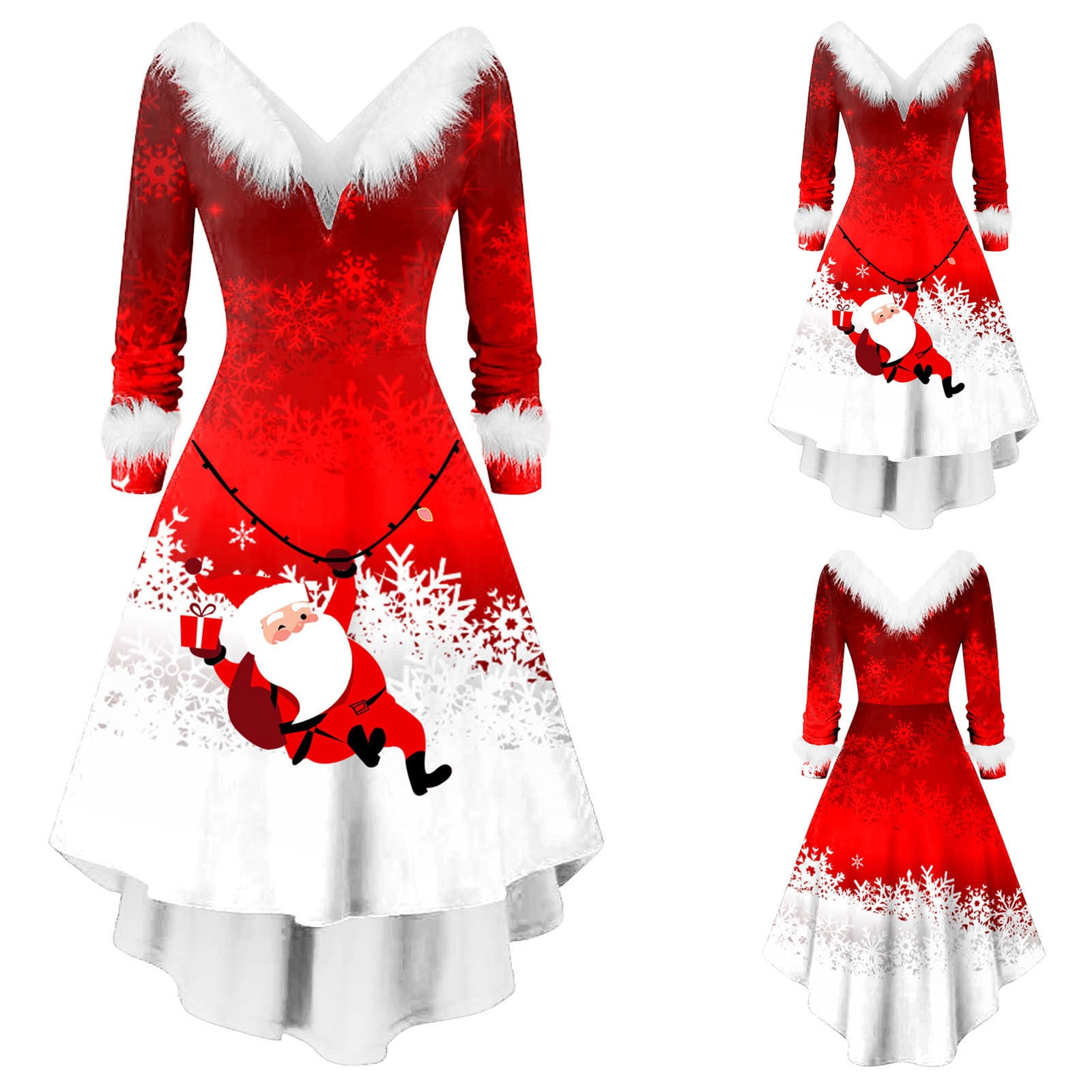 IDALL Prom Dresses,Formal Dresses Womens Hot Christmas Long Sleeve V ...