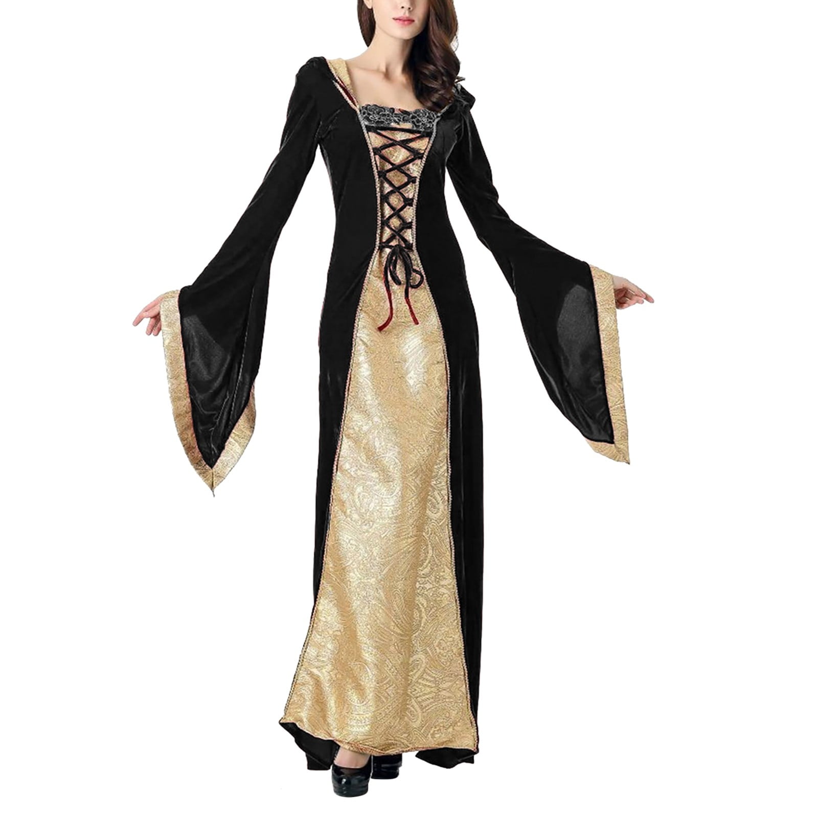 IDALL Renaissance Costume Women Maxi Dress Formal Dress Drama Stage ...