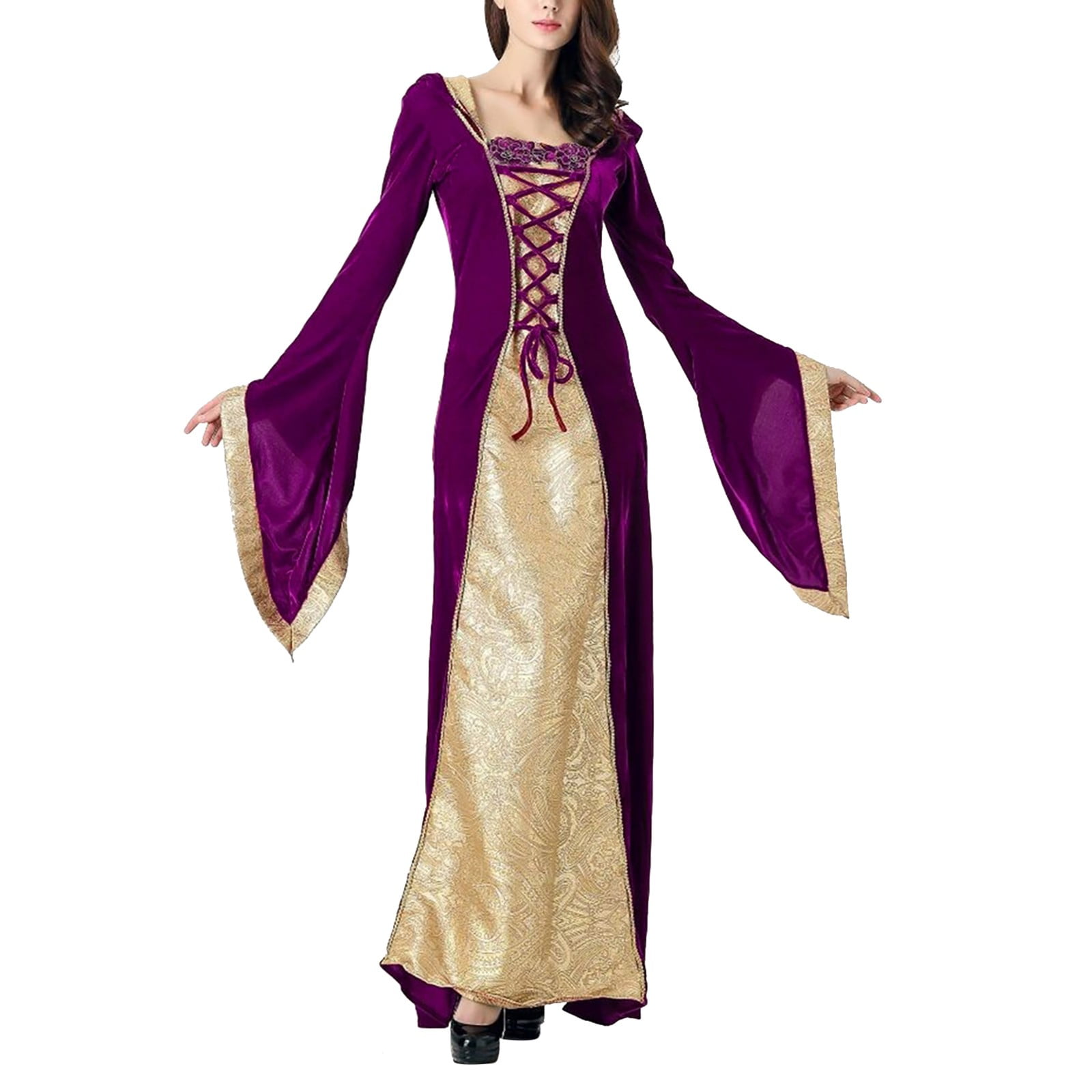 IDALL Renaissance Costume Women Maxi Dress Formal Dress Drama Stage ...