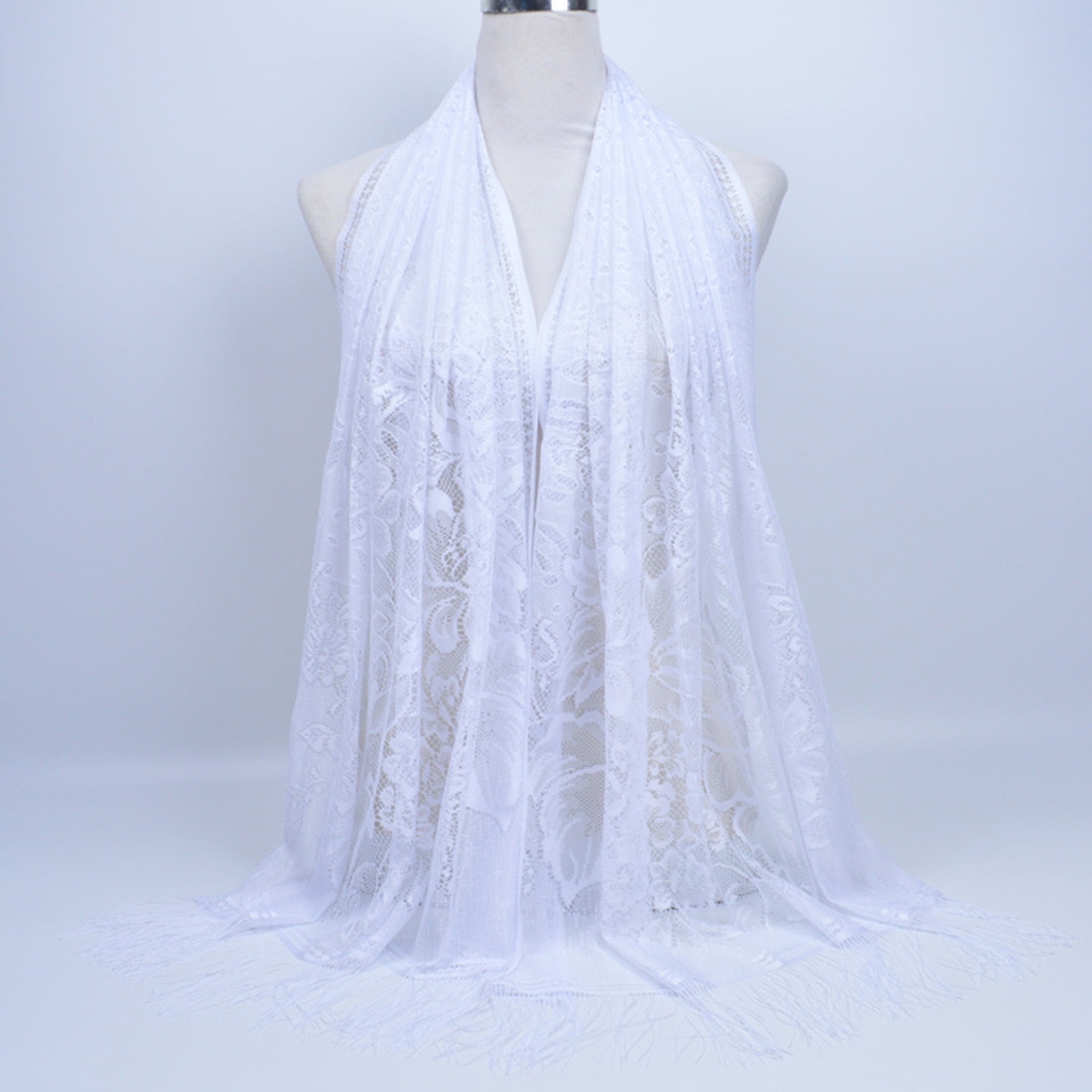 IDALL Scarf for Women,Silk Scarf Women Lace Hijab Scarf Long Hijabs ...