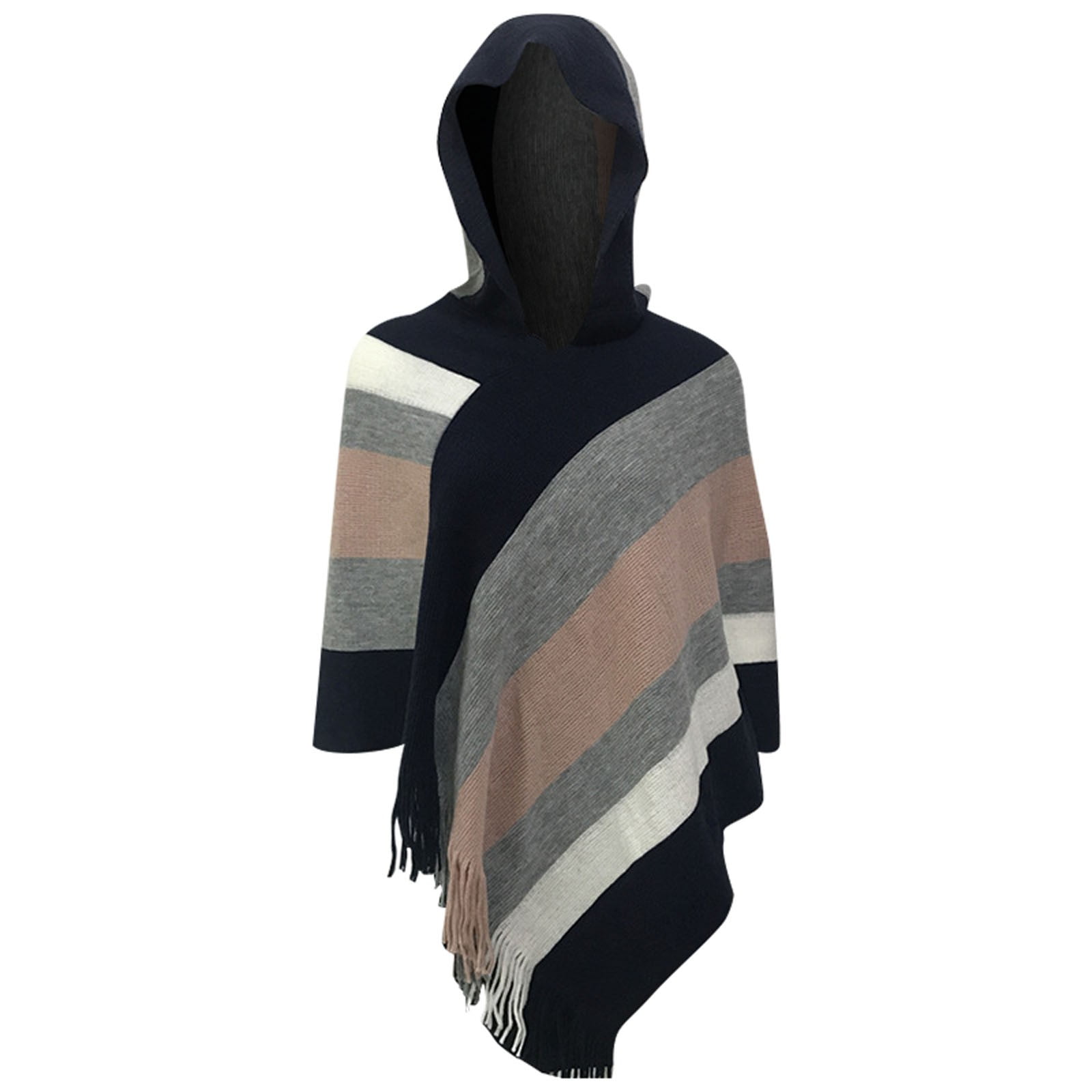 IDALL Shawl Wraps for Women,Ponchos Women's Hooded Thermal Cloak ...