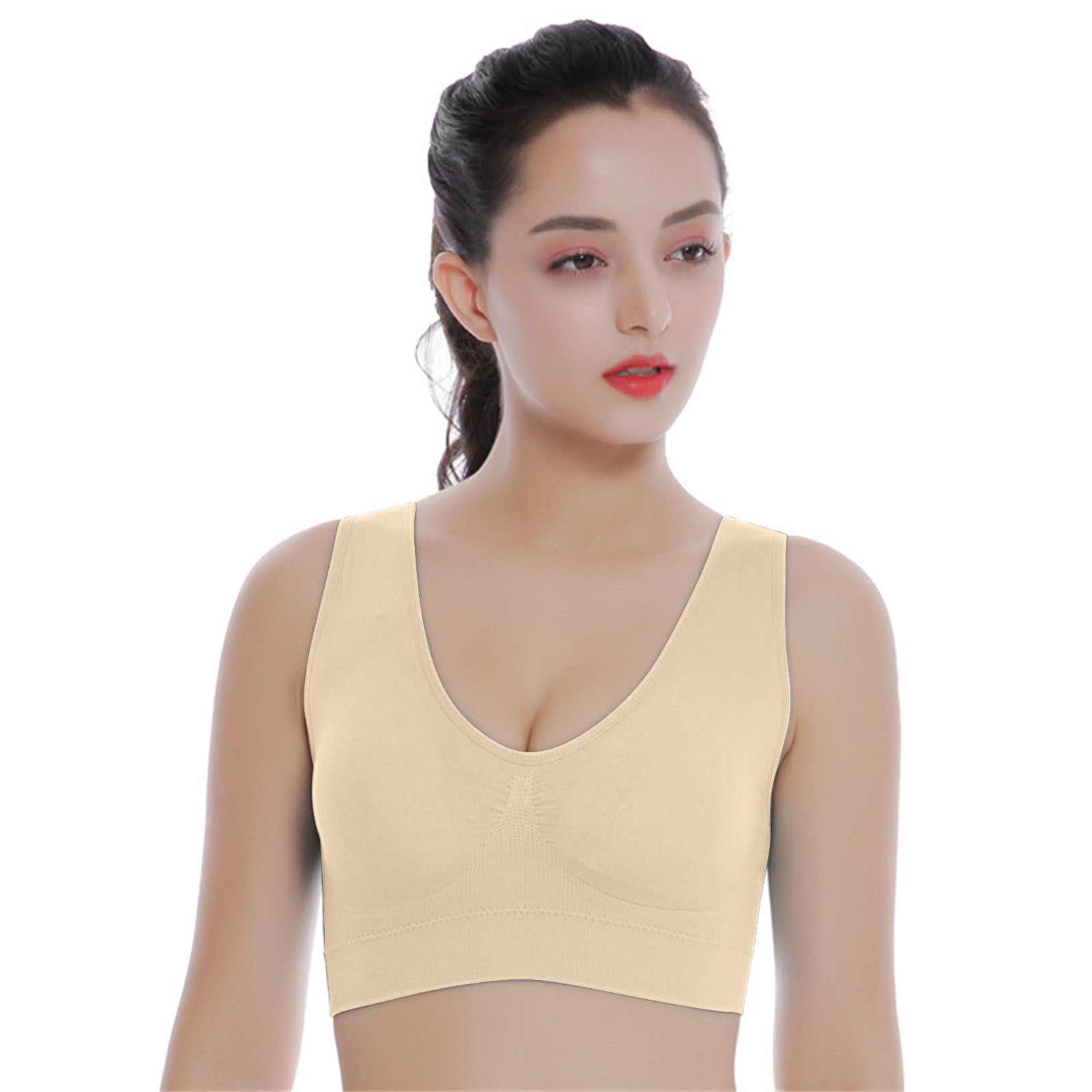 IDALL Sports Bras for Women High Support Sports Bra Sports Bras for Women Large Bust Double ...