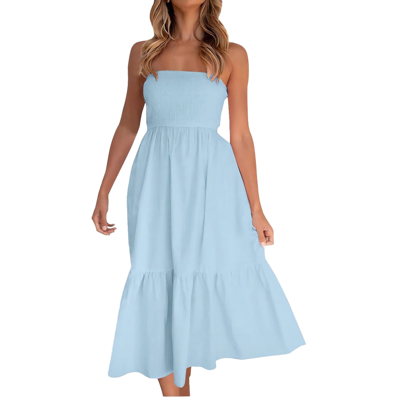 Idall Summer Dresses Maxi Dresses Summer Bohemian Long Shoulder Dress