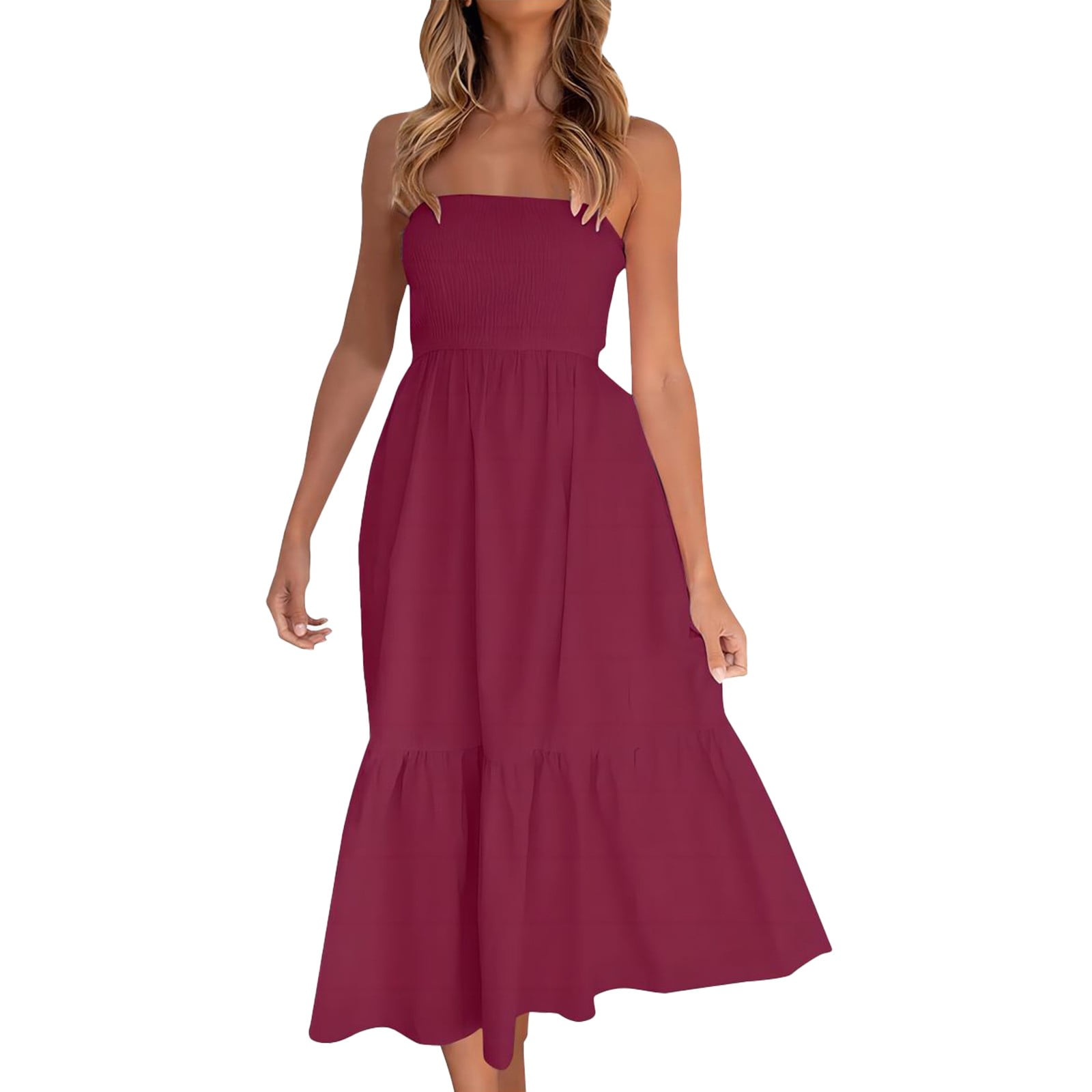 Idall Summer Dresses Maxi Dresses Summer Bohemian Long Shoulder Dress
