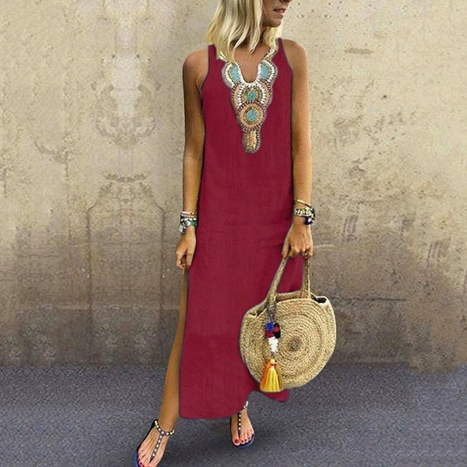 IDALL Summer Dresses,Maxi Dresses Summer Dresses For Women Casual Loose ...