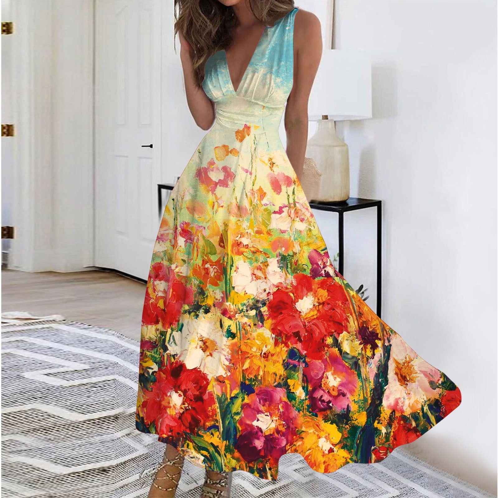 Idall Summer Dresses Maxi Dresses Slip Dress Spring Summer 2024 Elegant