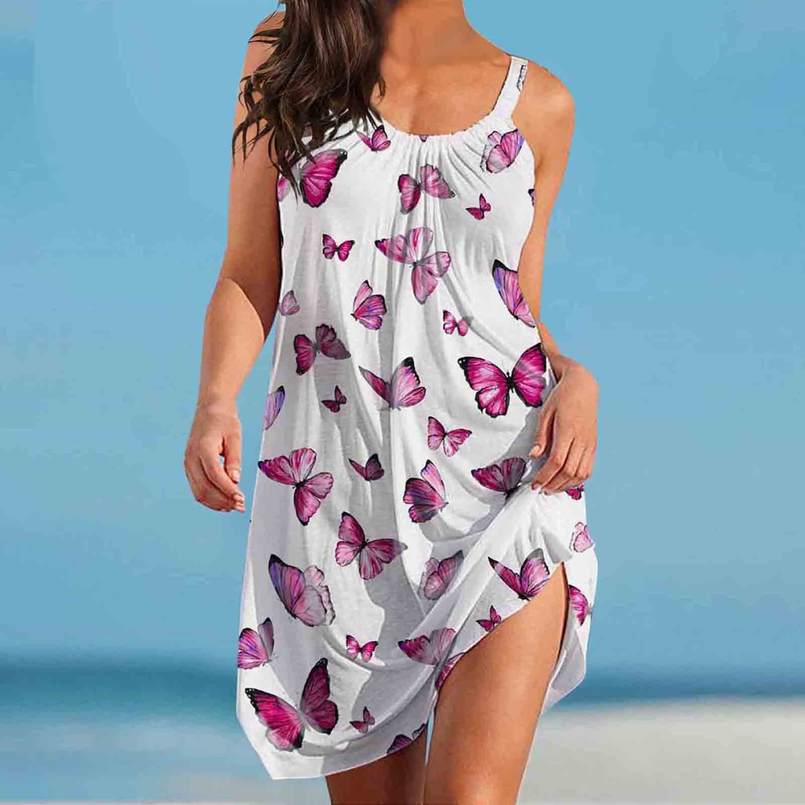IDALL Summer Dresses,Sundresses for Women Women's Fashion Sexy ...