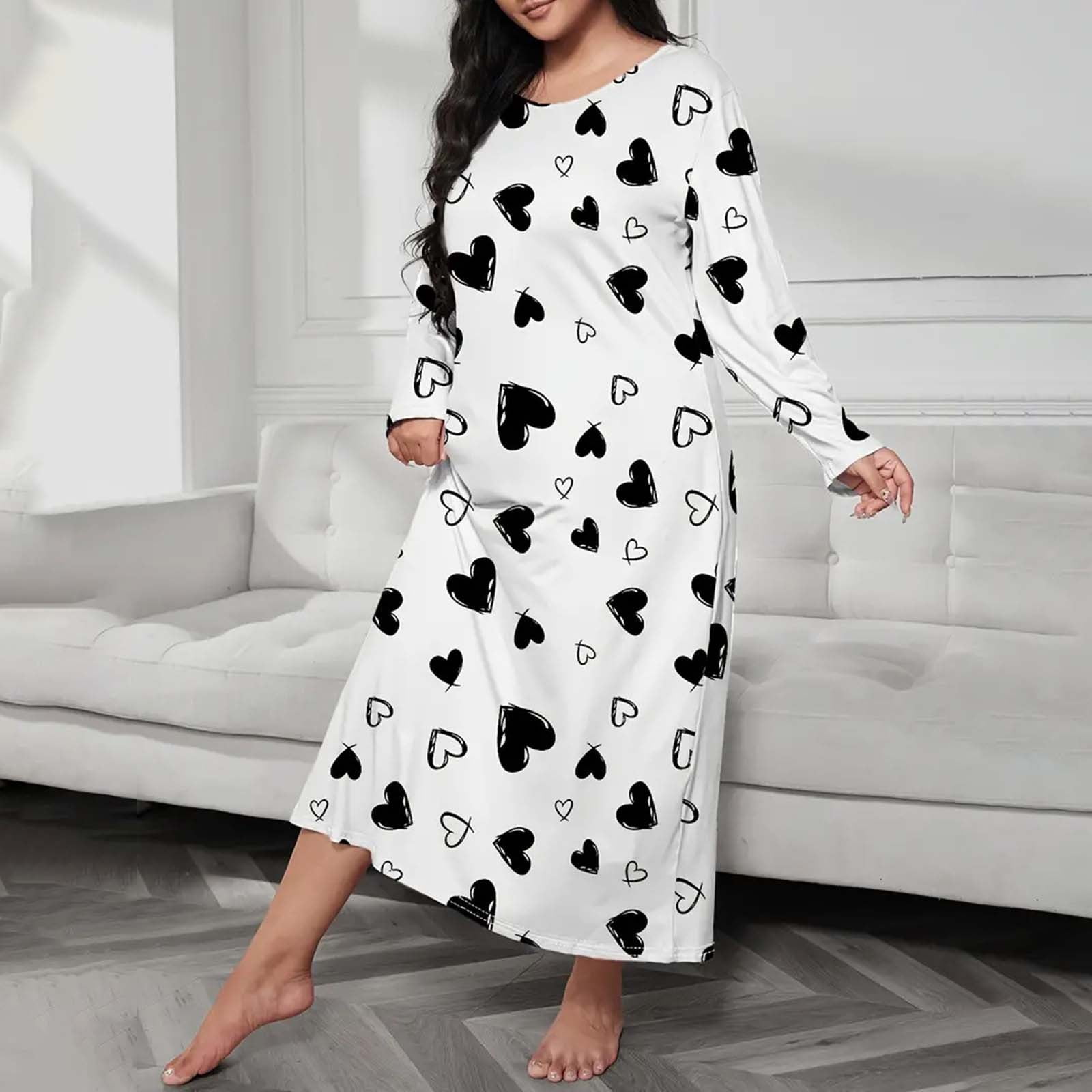 IDALL Summer Pajamas for Women Plus Size Dresses for Curvy Women Womens ...