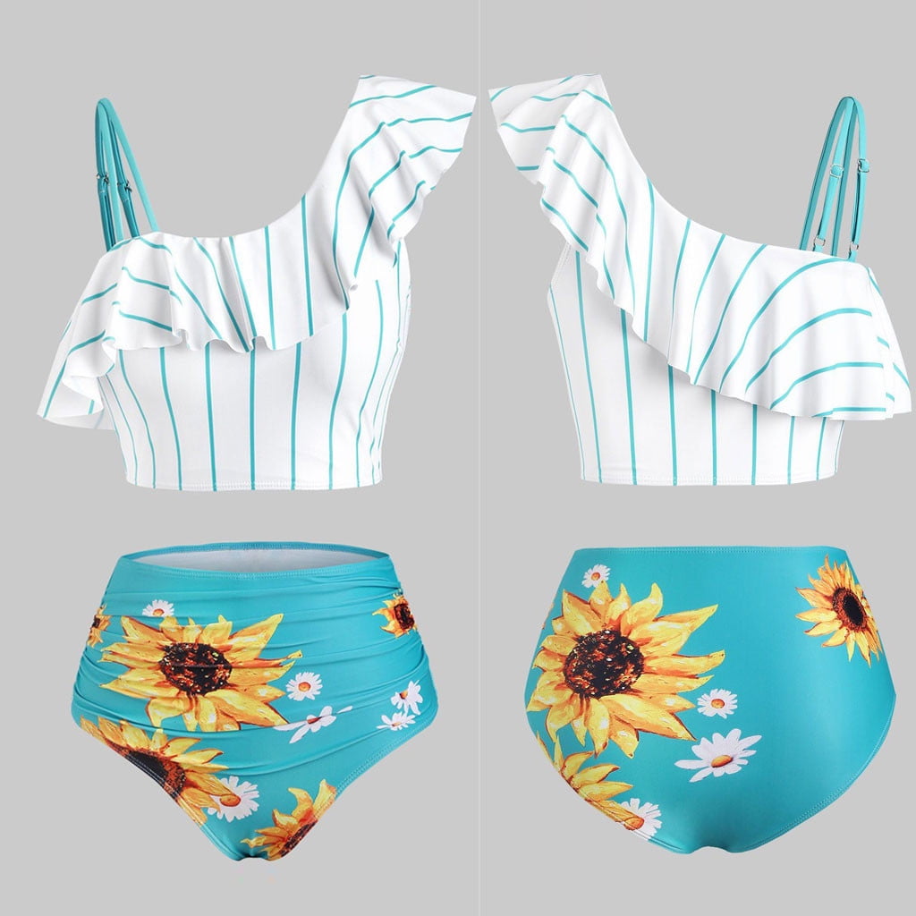 IDALL Tankini Swimsuits,Bathing Suit Women Push-Up Padded Plus Size ...