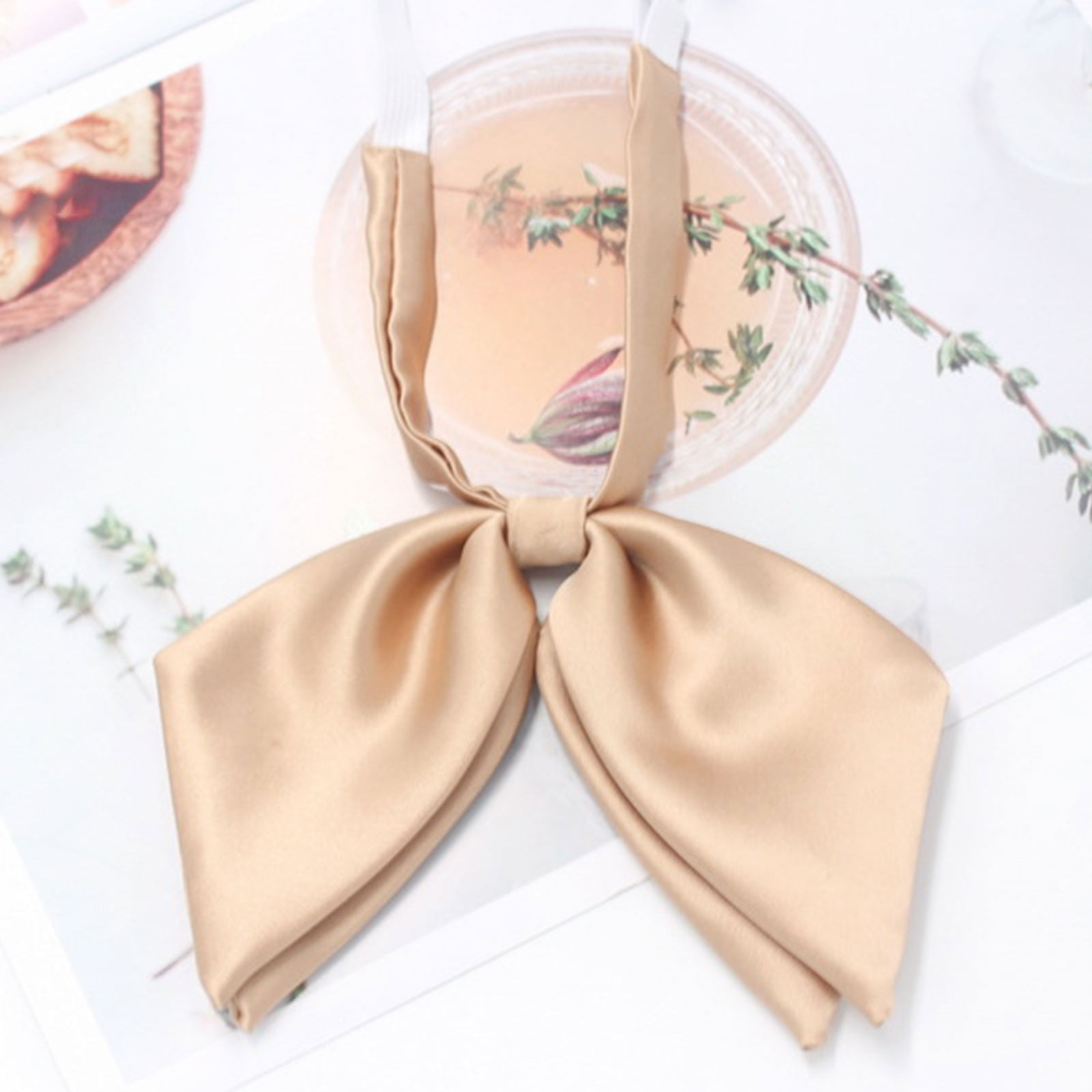 IDALL Ties for Men,Floral Tie Women's double layer bow tie bow flower ...