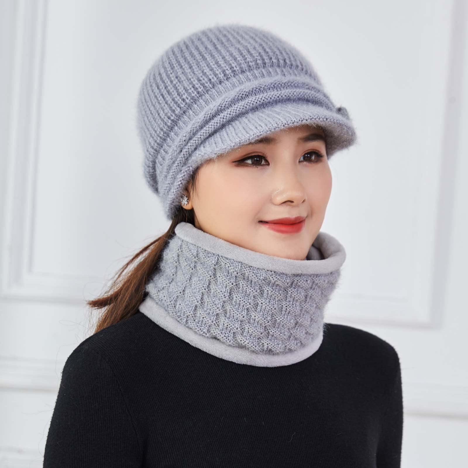 IDALL Trucker Hat,Baseball Cap Adult Windproof Hat Cycling Skiing Knit ...