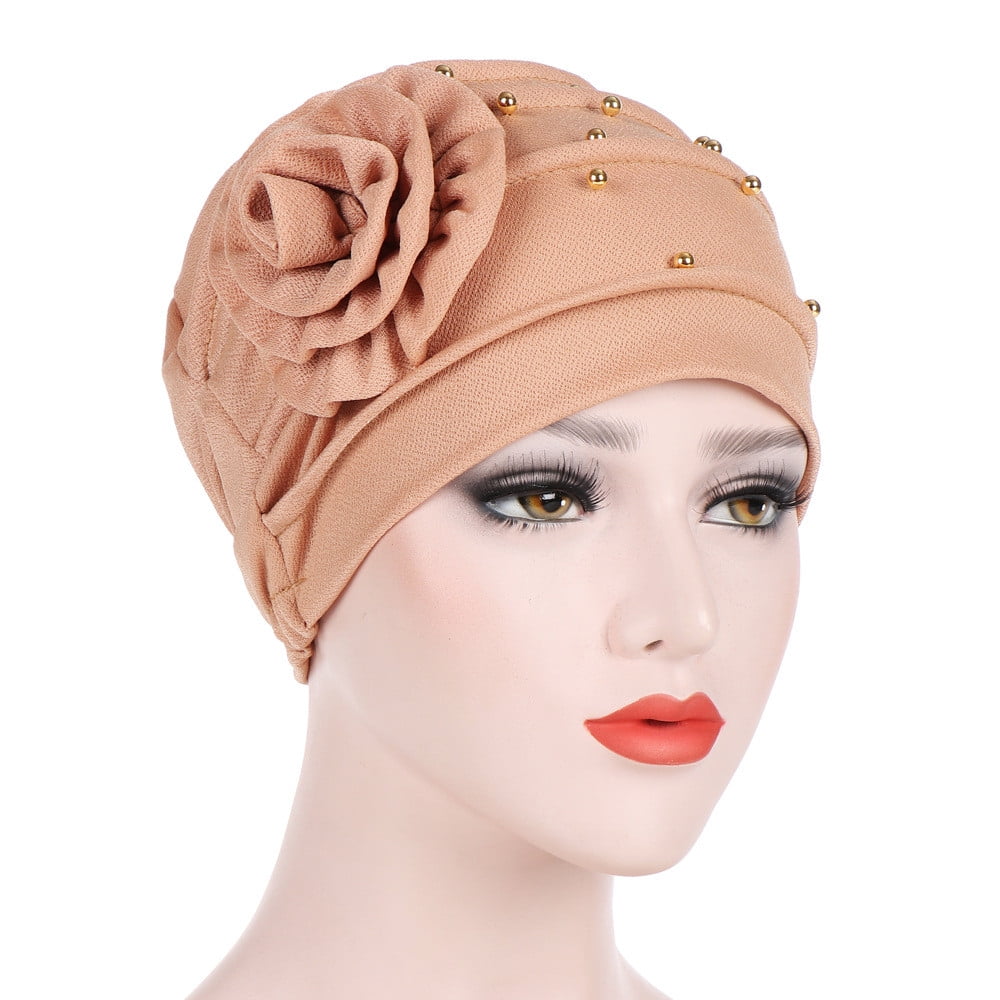 IDALL Trucker Hat,Baseball Cap Women Muslim Stretch Turban Hat Chemo ...