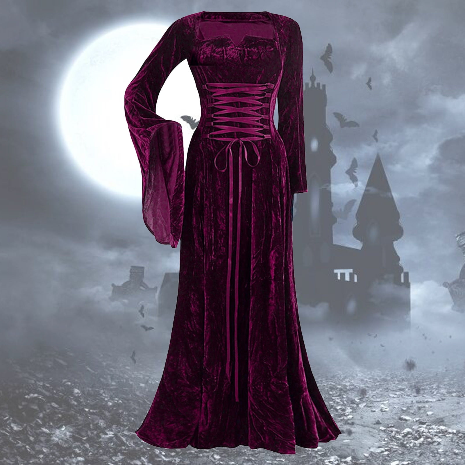 IDALL Wedding Guest Dresses,Prom Dresses Women's Long Dress Vintage ...