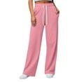 IDALL Wide Leg Sweatpants Women Oversized High Waist Baggy Sweatpants ...