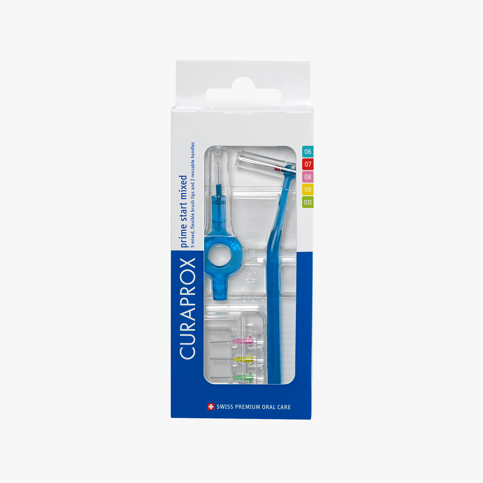 Curaprox CPS Prime Start Mixed Set, Interdental Brush Starter Kit for ...