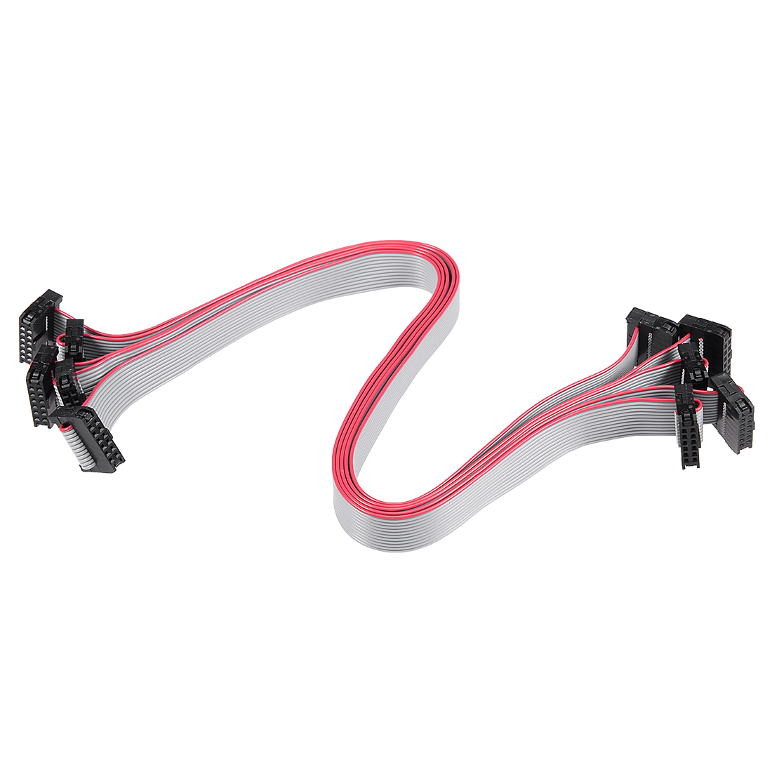 IDC 12 Pins Connector Flat Ribbon Cable Female Connector 30cm 2mm Pitch ...