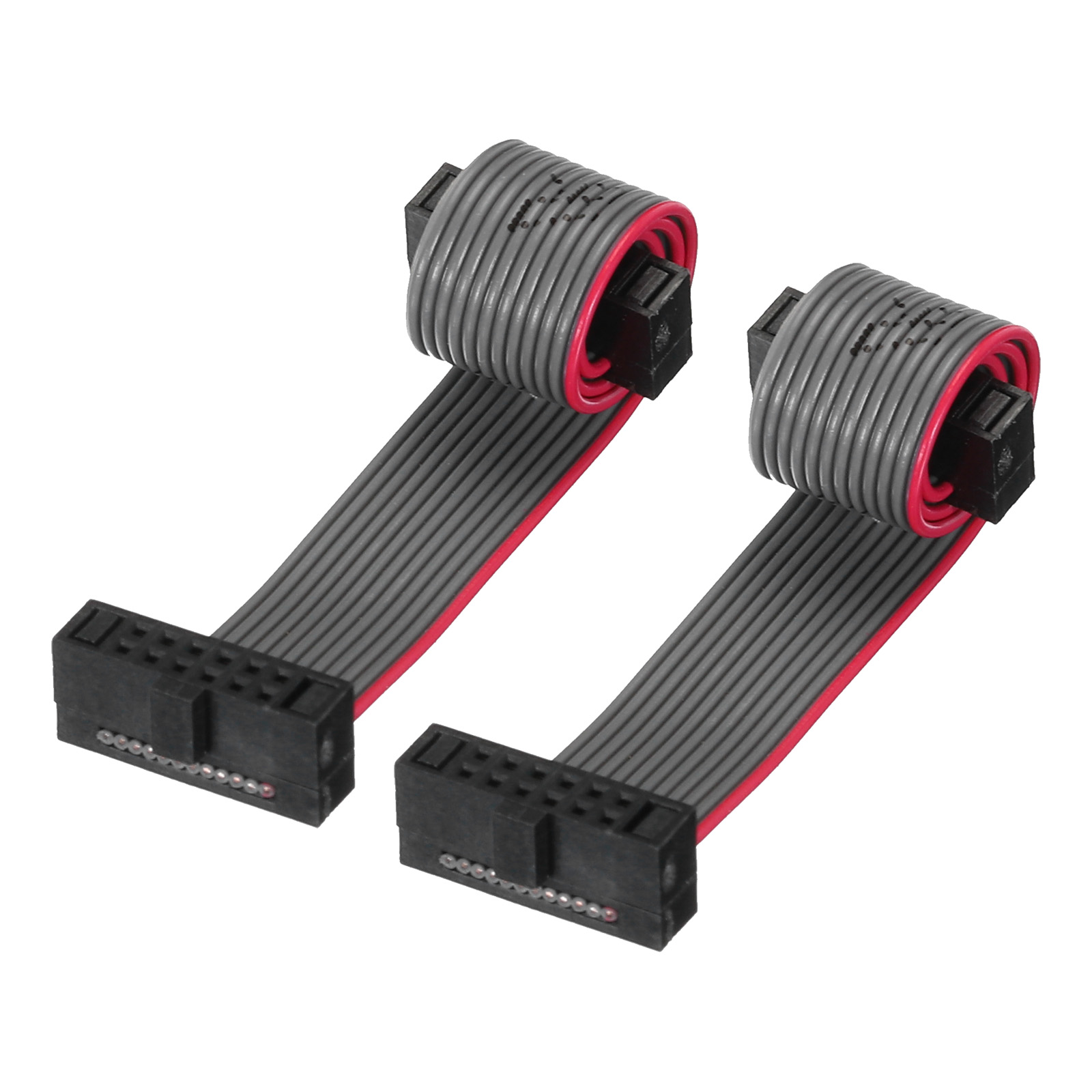 IDC 12Pin Flat Ribbon Cable, 1.27mm Pitch FC to FC Connector 10cm ...