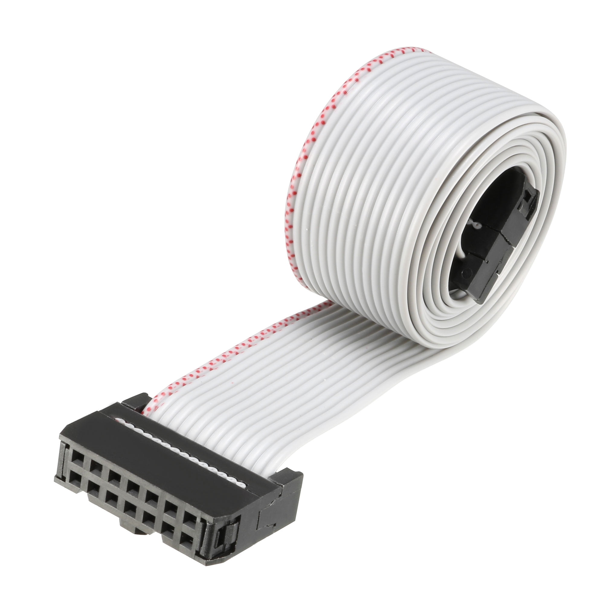 IDC 14P Wire Flat Gray Ribbon Cable 66cm 2.54mm Pitch 1pcs - Walmart.com