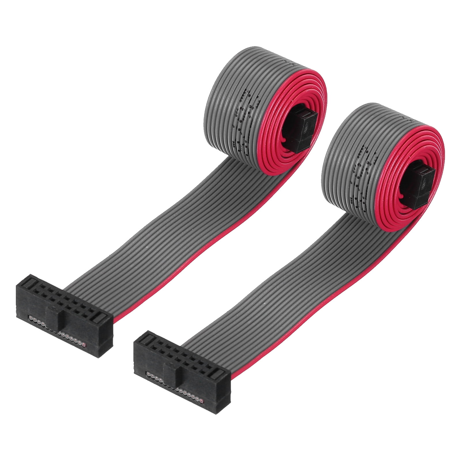 IDC 14Pin Flat Ribbon Cable, 1.27mm Pitch FC to FC Connector 30cm ...