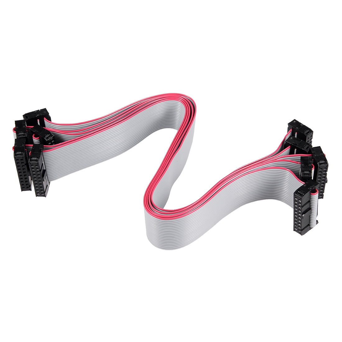 IDC 20 Pins Connector Flat Ribbon Cable Female Connector 30cm 2.54mm ...