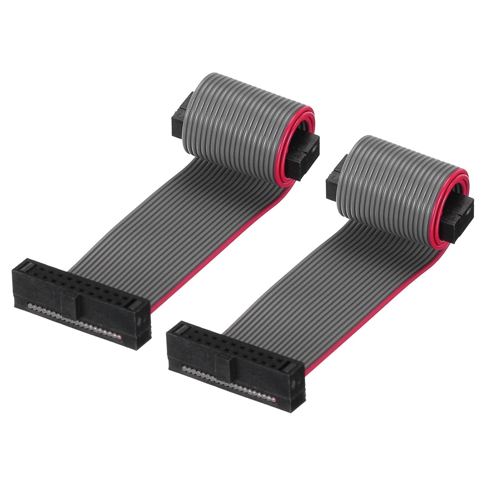 IDC 20Pin Flat Ribbon Cable, 1.27mm Pitch FC to FC Connector 10cm ...