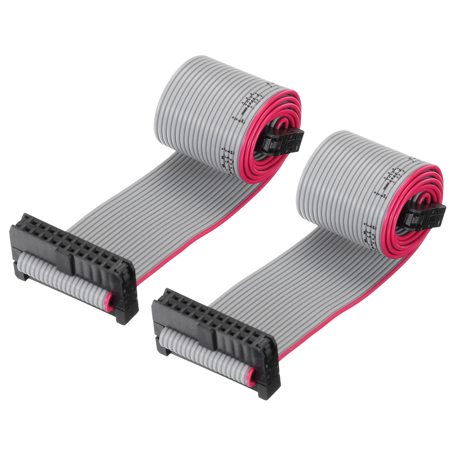 IDC 20Pin Flat Ribbon Cable, 2.0mm Pitch FC to FC Connector 30cm Length ...