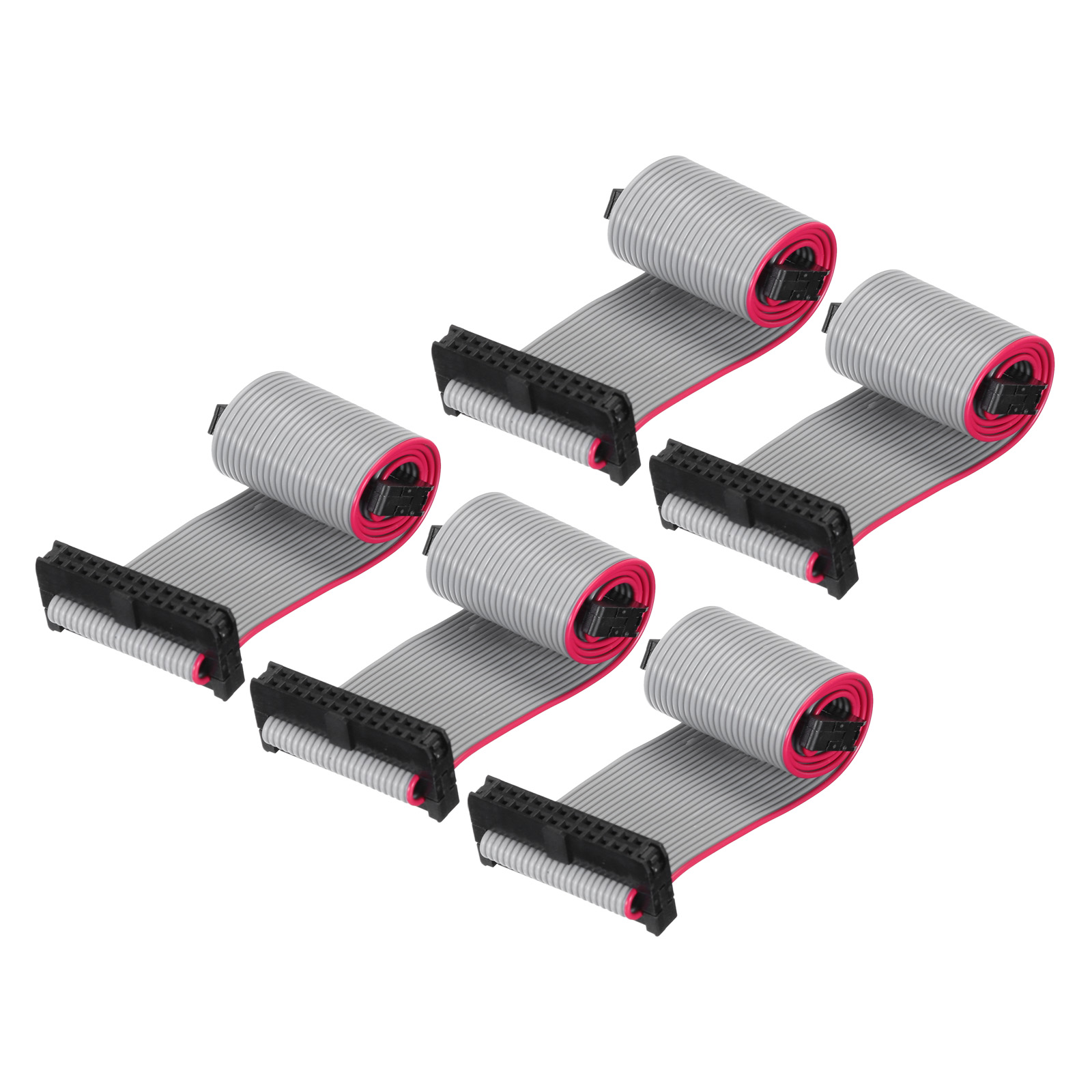 IDC 24Pin Flat Ribbon Cable, 2.0mm Pitch FC to FC Connector 20cm Length ...