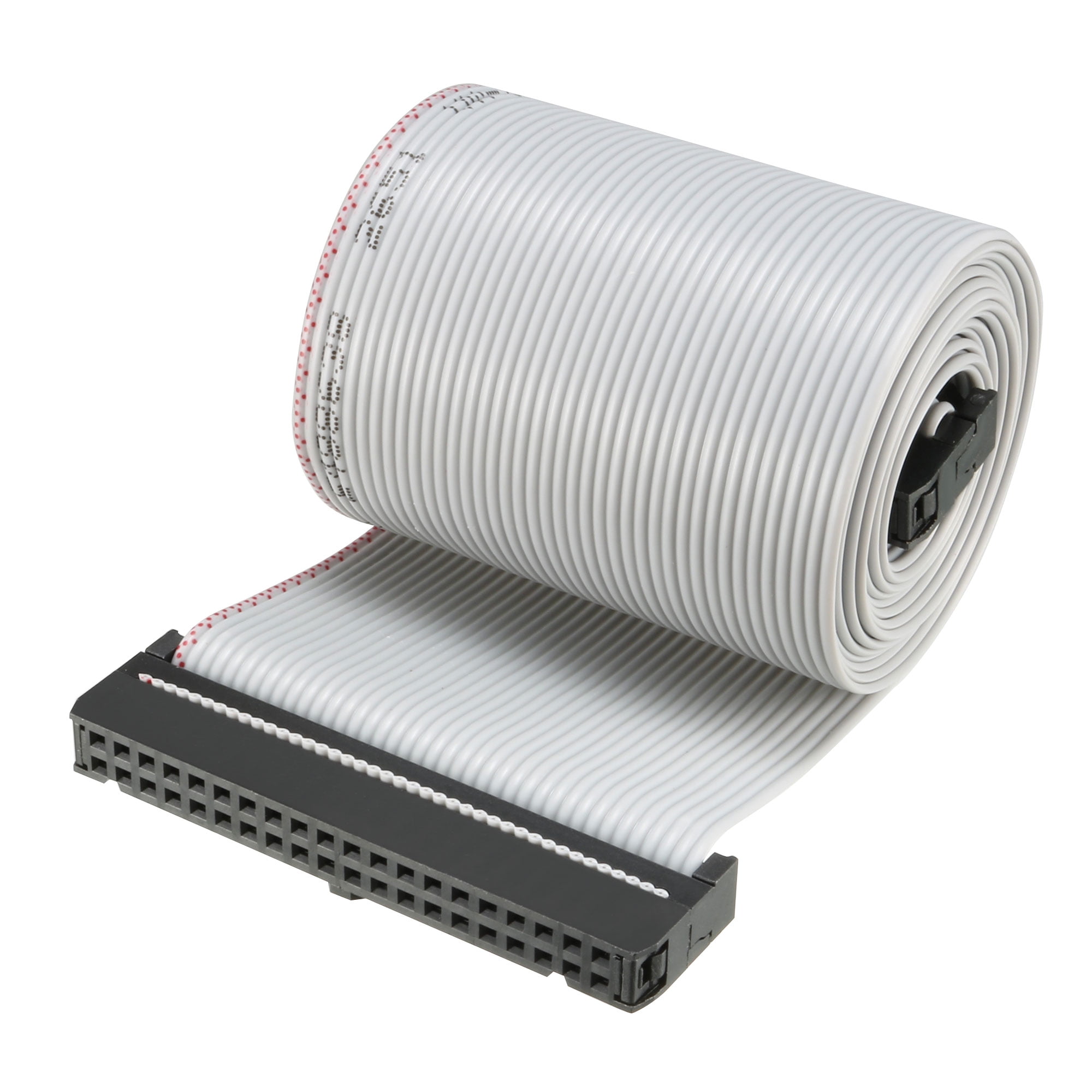 IDC 40P Wire Flat Gray Ribbon Cable 128cm 2.54mm Pitch 1pcs - Walmart.com