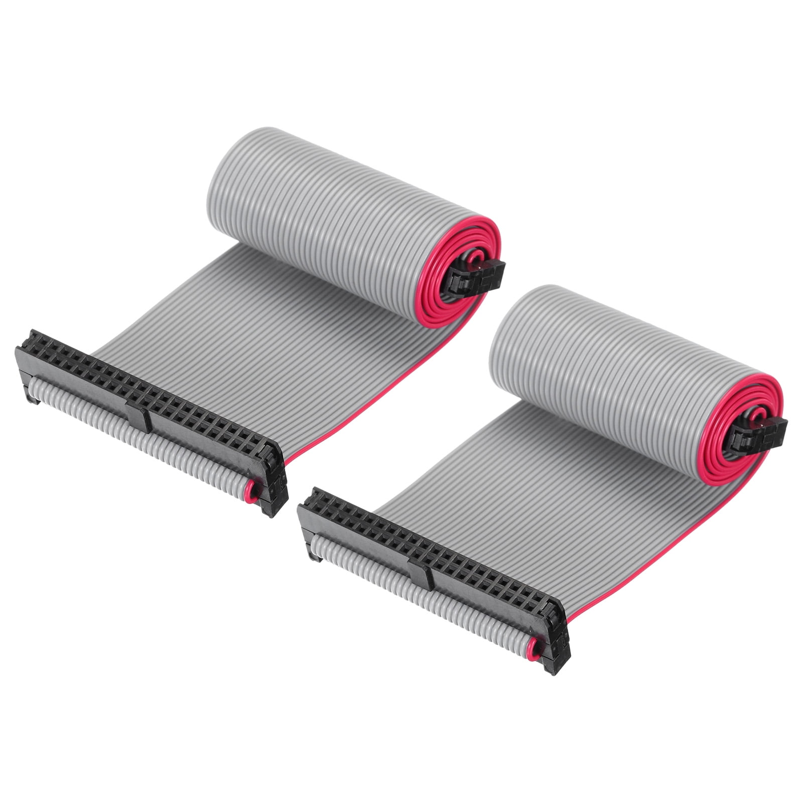 IDC 40Pin Flat Ribbon Cable, 2.0mm Pitch FC to FC Connector 30cm Length ...