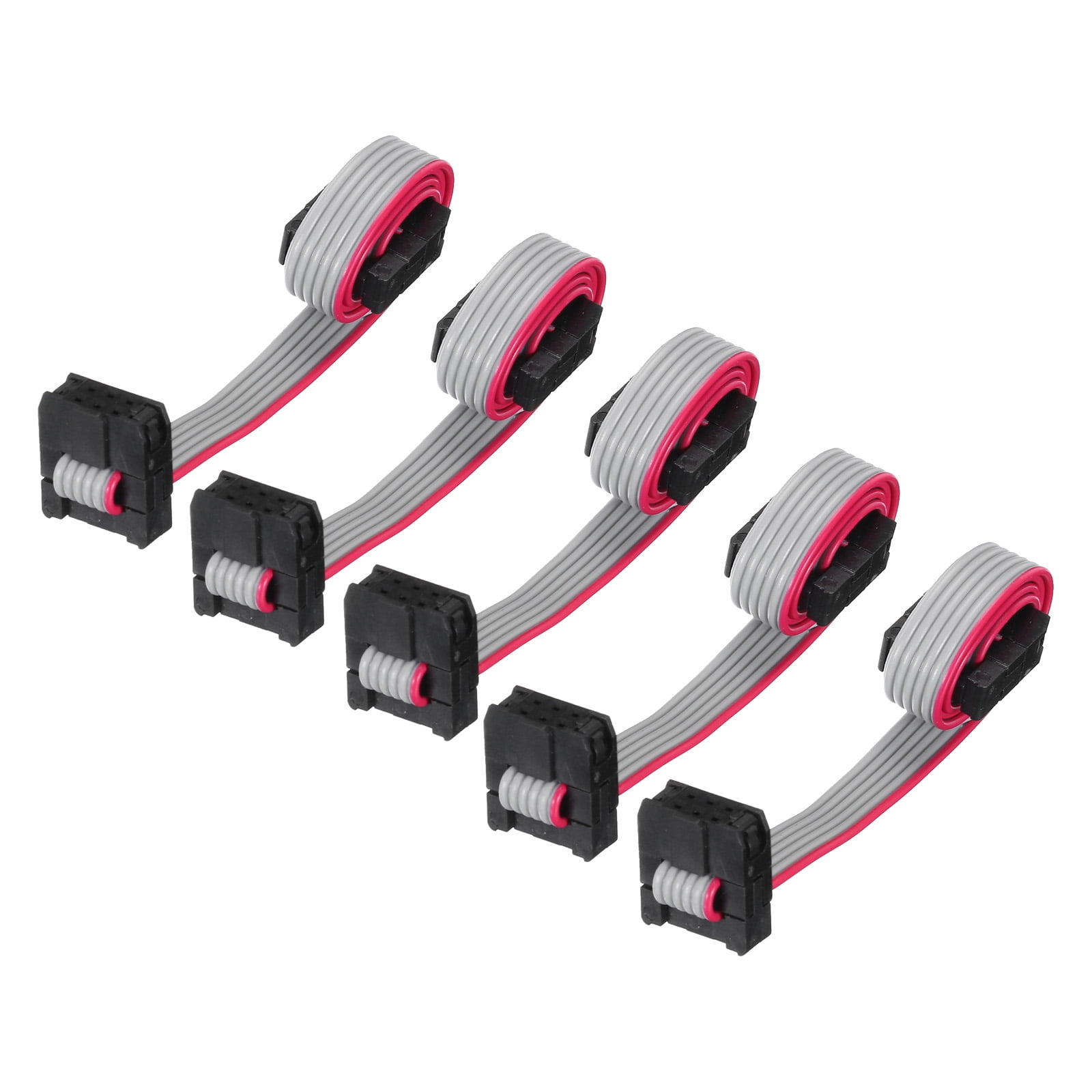 IDC 6Pin Flat Ribbon Cable, 2.0mm Pitch FC to FC Connector 20cm Length ...