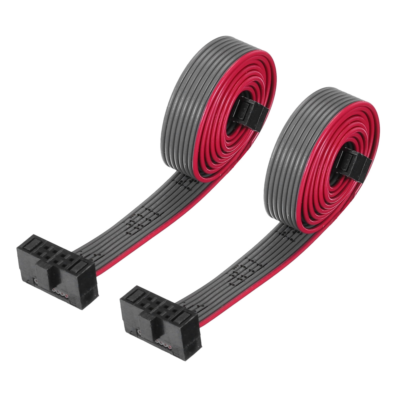 IDC 8Pin Flat Ribbon Cable, 1.27mm Pitch FC to FC Connector 30cm Length ...