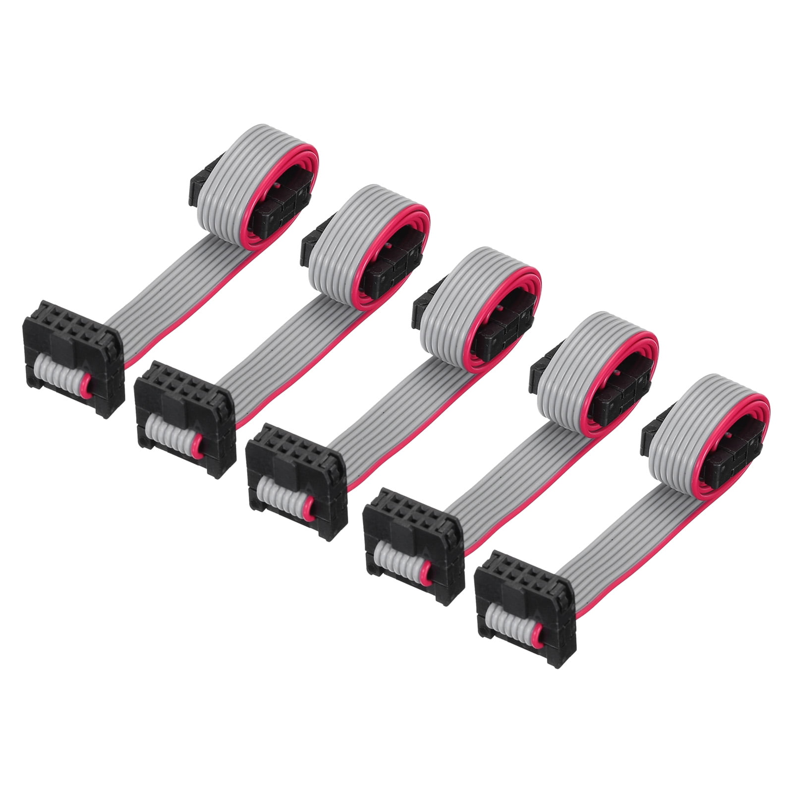 IDC 8Pin Flat Ribbon Cable, 2.0mm Pitch FC to FC Connector 20cm Length ...