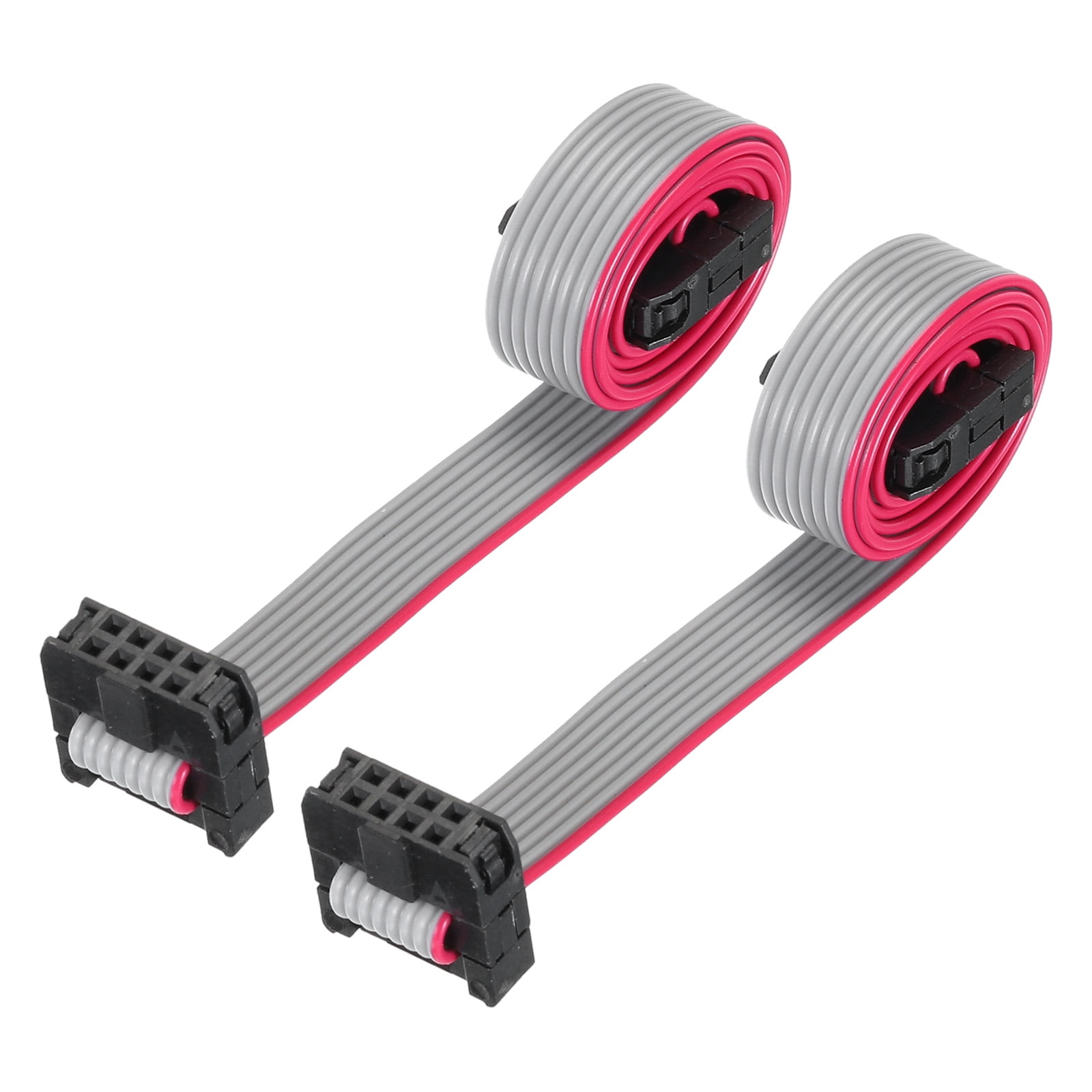 IDC 8Pin Flat Ribbon Cable, 2.0mm Pitch FC to FC Connector 30cm Length ...