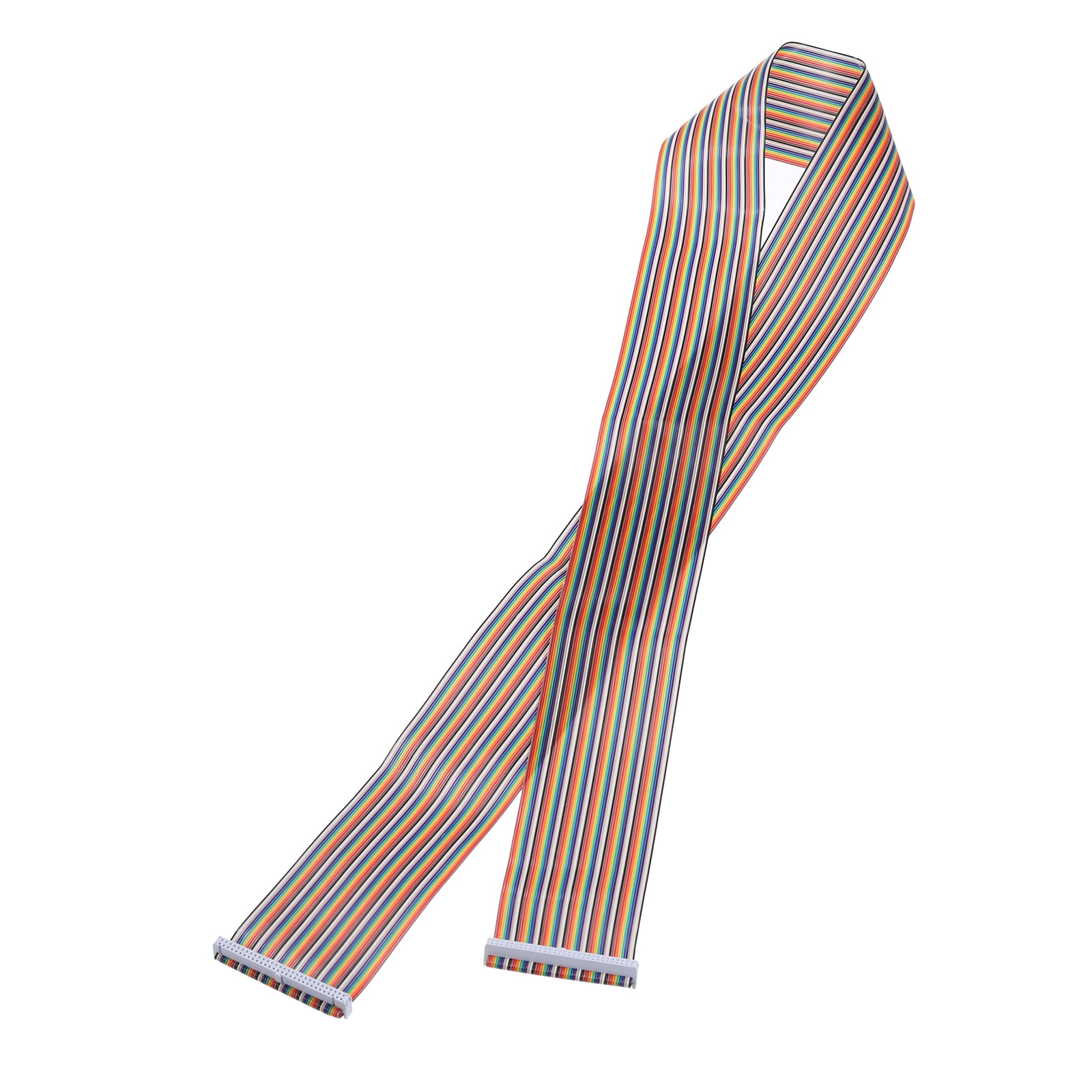 IDC Rainbow Wire Flat Ribbon Cable 2.54mm Pitch 60 Pins FC Dual Female ...