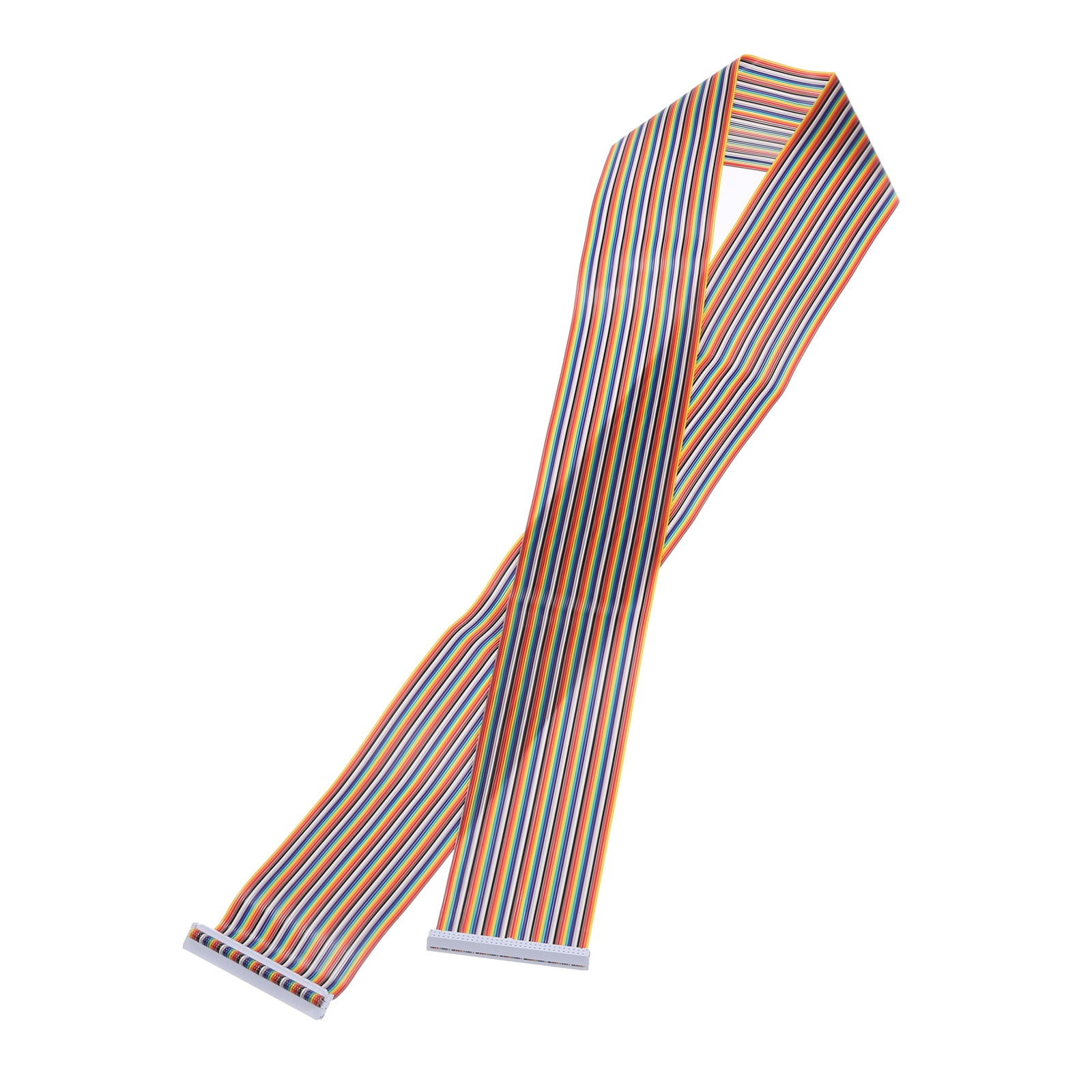 IDC Rainbow Wire Flat Ribbon Cable 2.54mm Pitch 64 Pins FC Dual Female ...