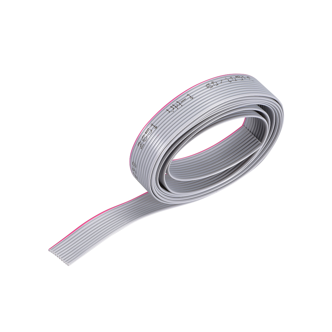 IDC Wire Flat Ribbon Cable 1m / 3.3ft Length 1.27mm Pitch 10 Pins Gray for JTAG / ISP Connecting ...