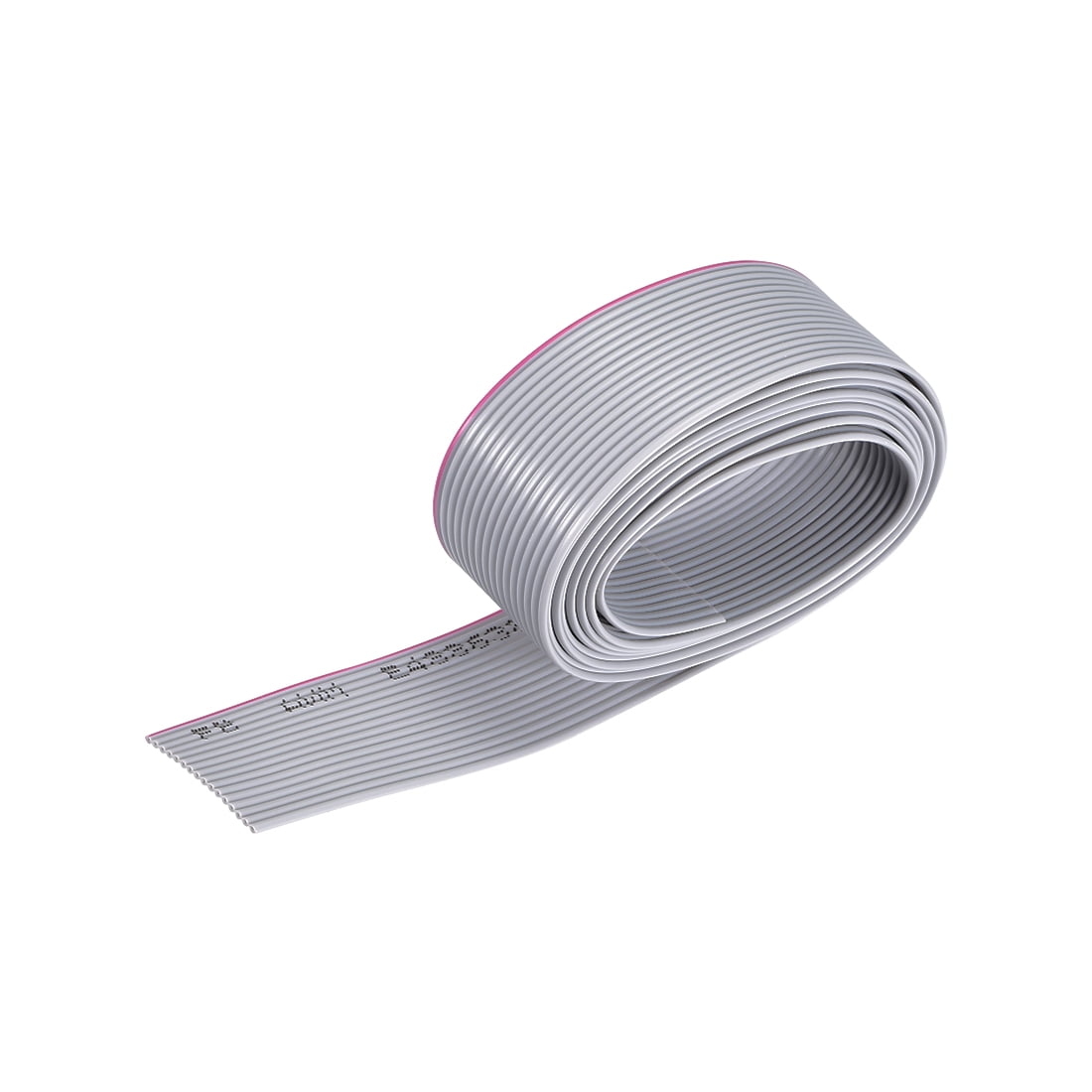 IDC Wire Flat Ribbon Cable 1m / 3.3ft Length 1.27mm Pitch 16 Pins Gray ...