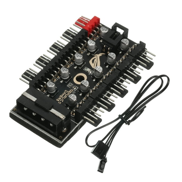 IDE 10 Port 4Pin Case Fan Hub, PWM Splitter Motherboard Cooler CPU ...