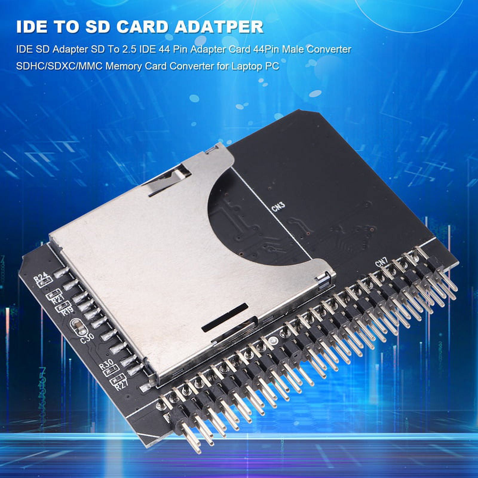 IDE SD Adapter SD To 2.5 IDE 44 Pin Adapter Card 44Pin Male Converter SDHC/SDXC/MMC Memory Card ...