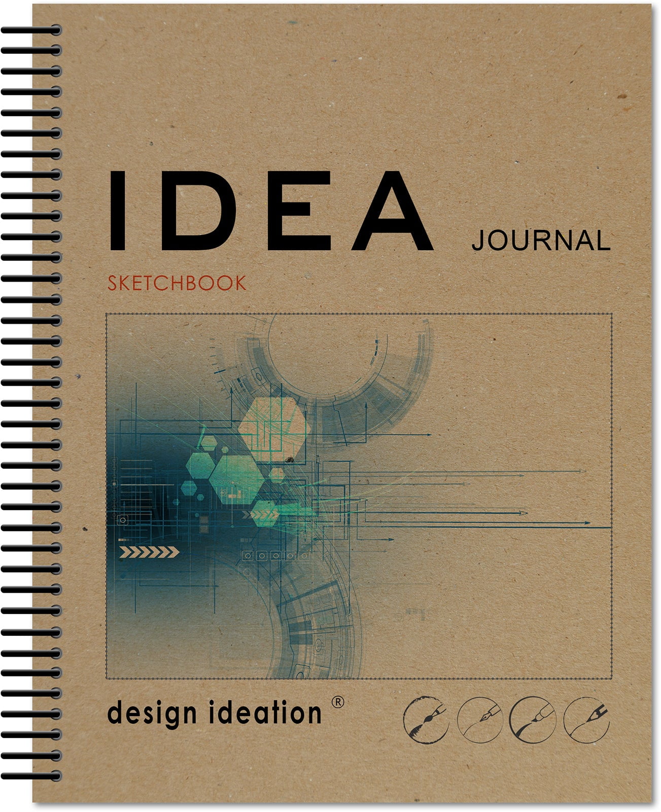 IDEA Journal Sketchbook. Spiral Bound. Journal Style. Multi-Media. (8.5 ...