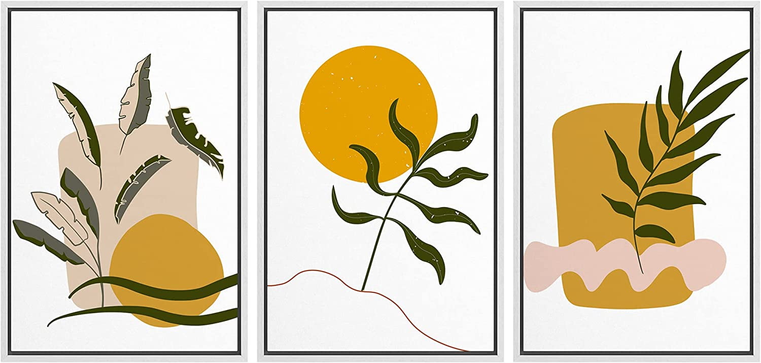 IDEA4WALL 3 Piece Framed Canvas Wall Art for Living Room, Bedroom ...