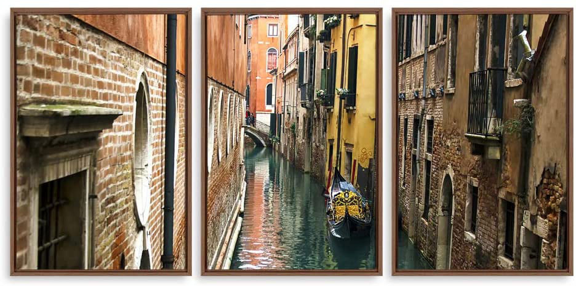 IDEA4WALL 3 Piece Framed Canvas Wall Art for Living Room, Bedroom Italy ...