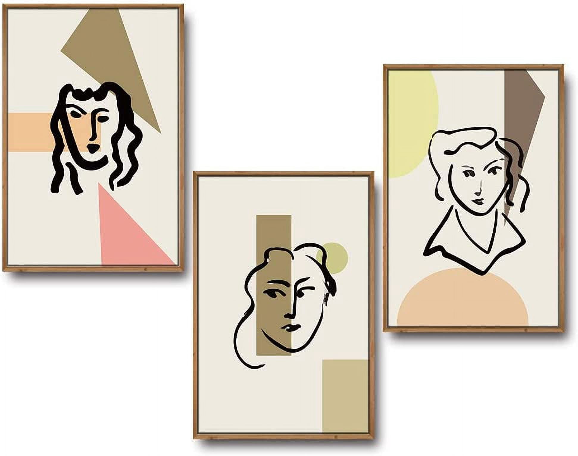 IDEA4WALL 3 Piece Framed Canvas Wall Art for Living Room, Bedroom ...