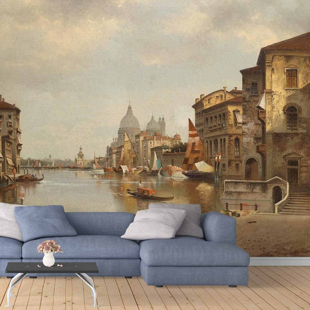 IDEA4WALL 4pcs Landscape Peel and Stick Wallpaper Removable Wall Murals ...