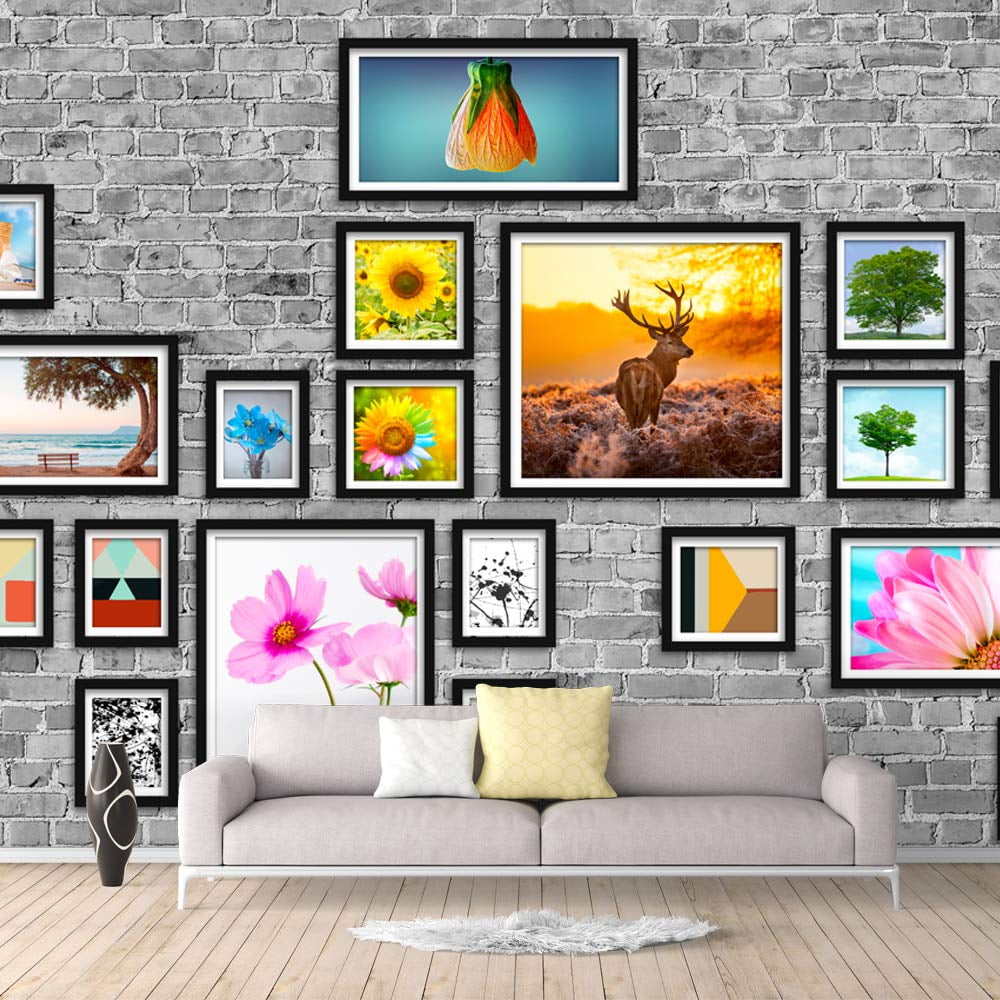 IDEA4WALL 4pcs Minimalist Illustration Peel and Stick Wallpaper ...