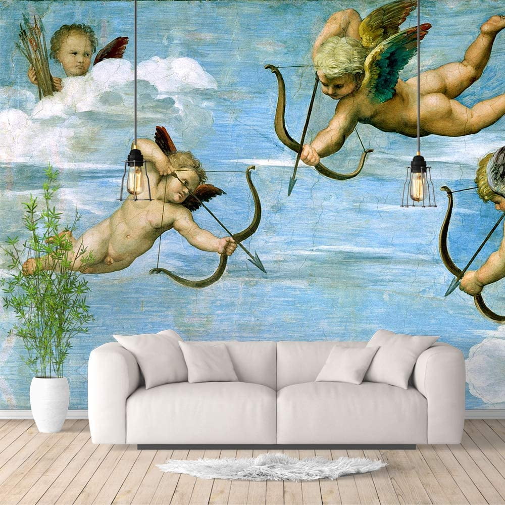 IDEA4WALL 4pcs Triumph of Galatea(Part) Cupid by Raphael Peel and Stick ...