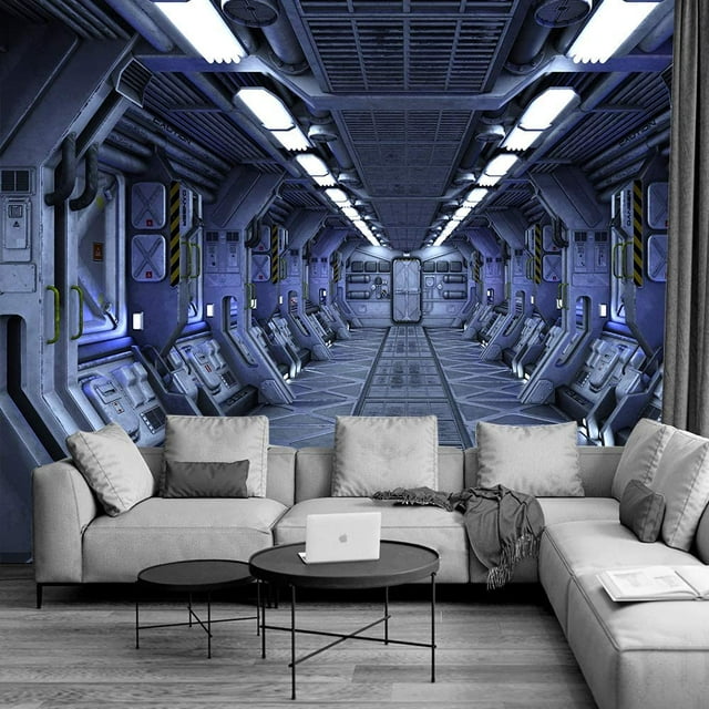 IDEA4WALL 6pcs Steel Feature Peel and Stick Wallpaper Removable Wall ...