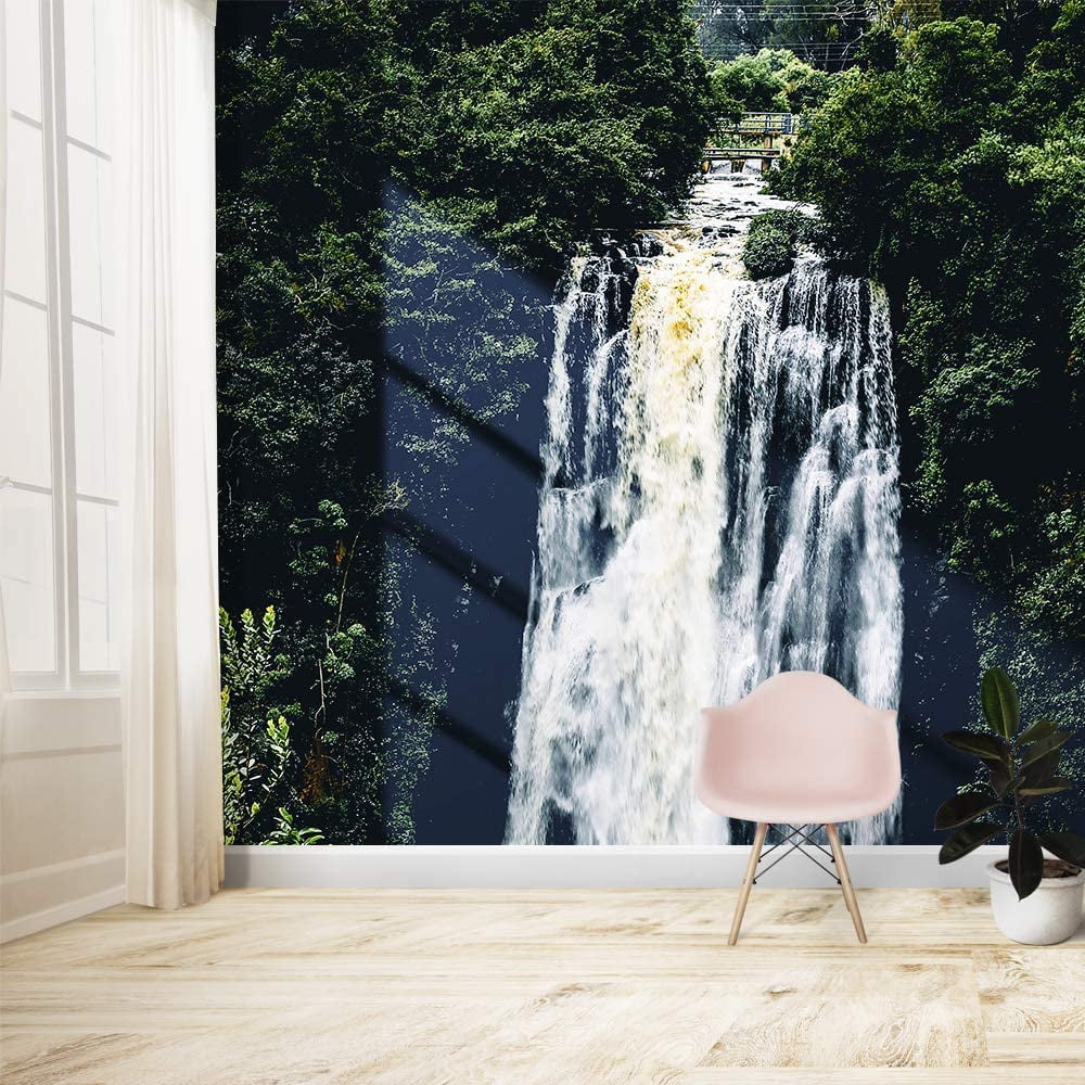 IDEA4WALL 6pcs Waterfall Peel and Stick Wallpaper Removable Wall Murals ...