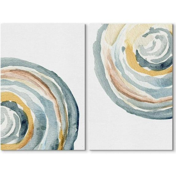 IDEA4WALL Adhesive Canvas Print Wall Art Set Geometric Pastel Water ...