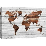 Wooden Atlas Wall Art